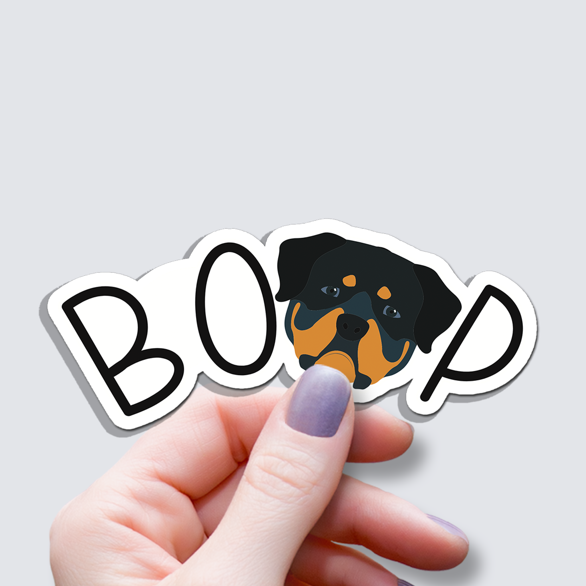 Rottweiler BOOP Dog Vinyl Sticker – StickerAmbassador